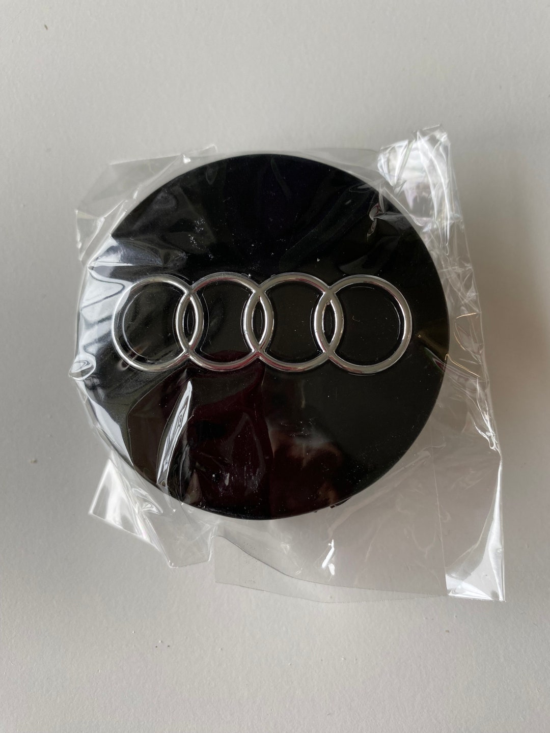 1 Pcs OEM AUDI Black Chrome Whell Center Caps 60mm A4 A6 A8 S4 TTQ7 S6 ...