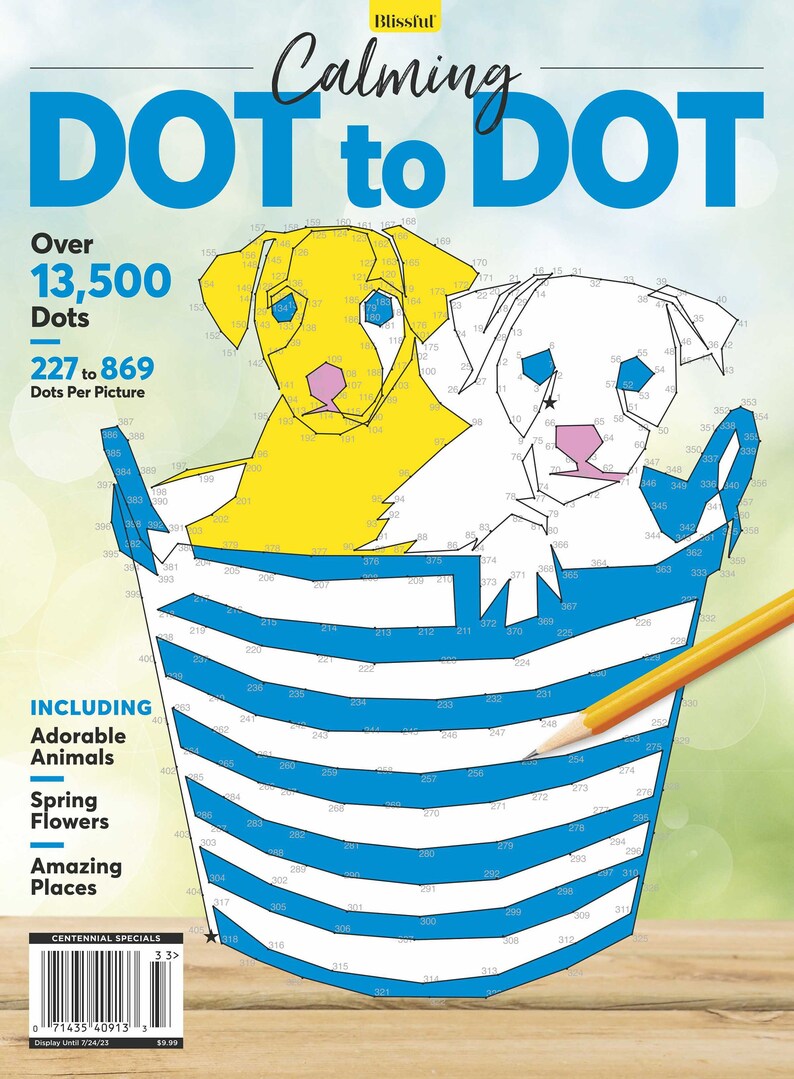 Blissful Calming Dot to Dot: Connect the Dots to Create the Picture ...