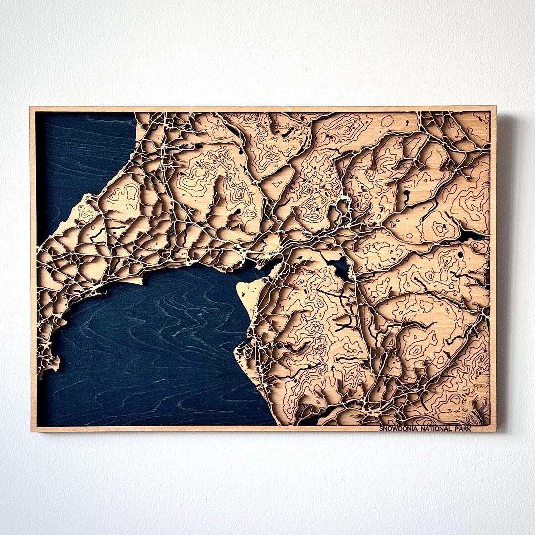 Customisable Wooden Map | Personalised Location | Laser Engraved | Any ...