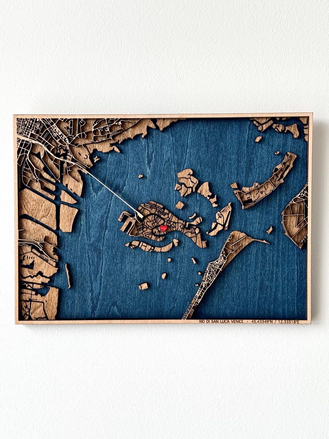 Personalized 3D Wooden Map | Laser Cut Anniversary Gift - Etsy