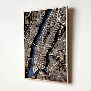 Personalized 3D Wooden Map | Laser Cut Anniversary Gift - Etsy