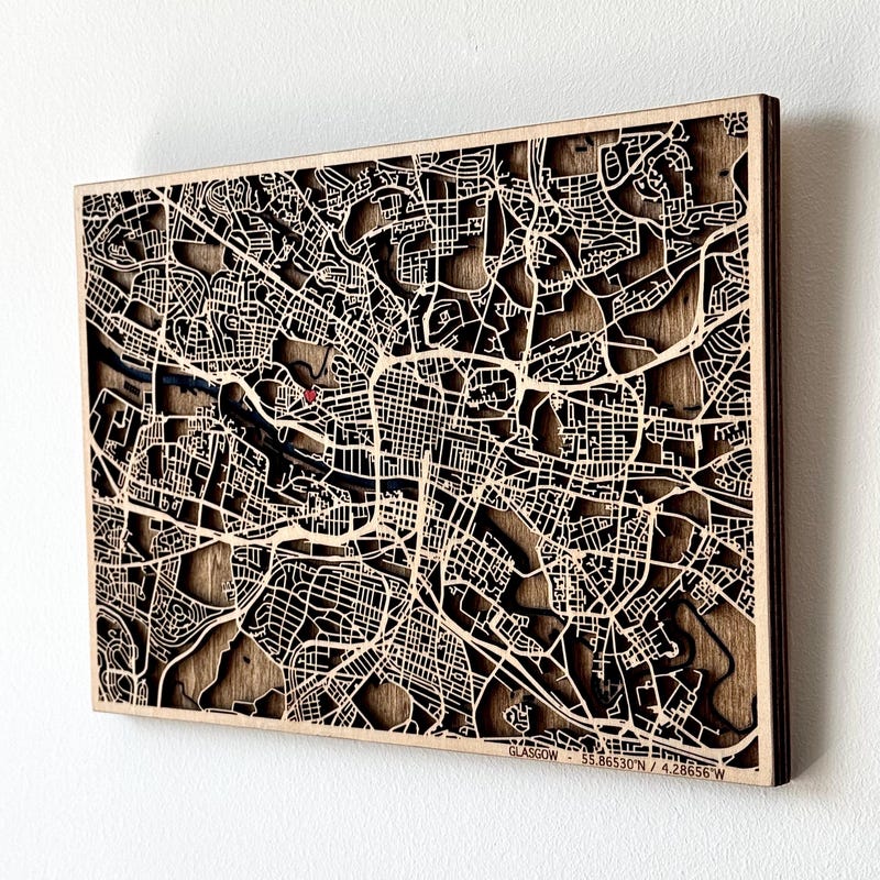 Wooden Maps of Any City - Etsy UK