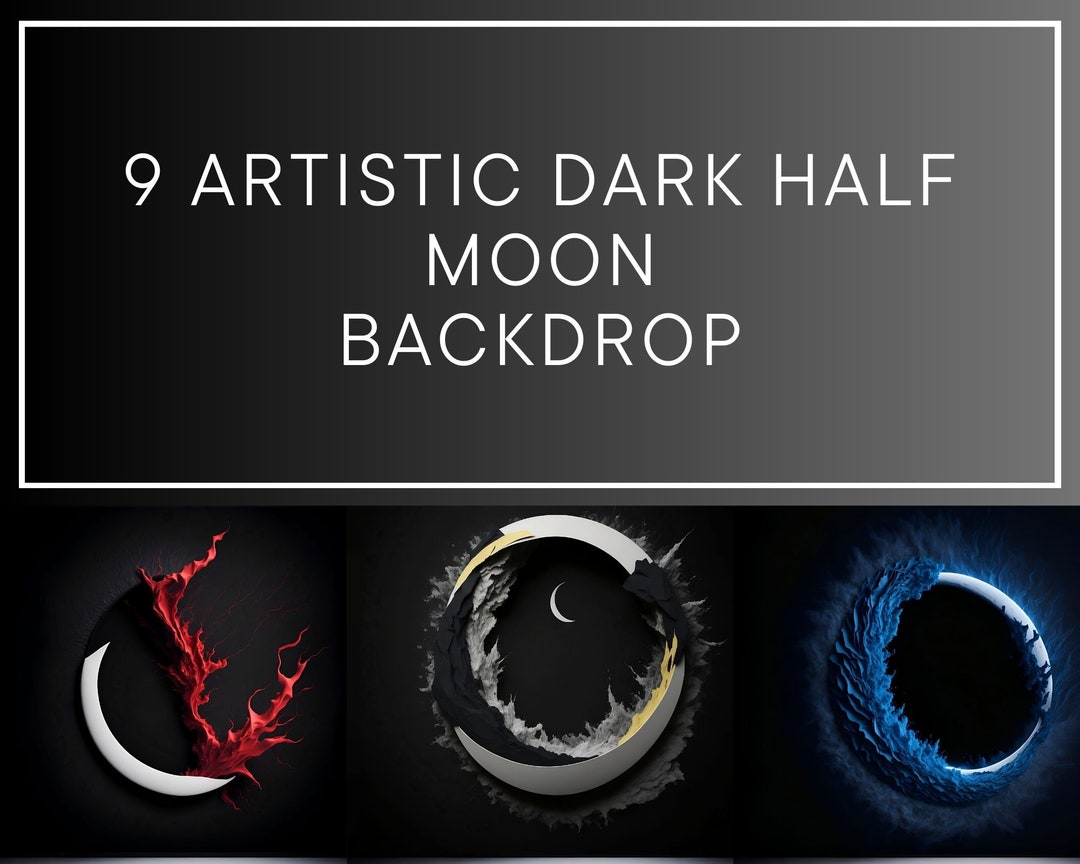 9 Artistic Half Moon Backdrops, Maternity Studio Digital Backdrop ...