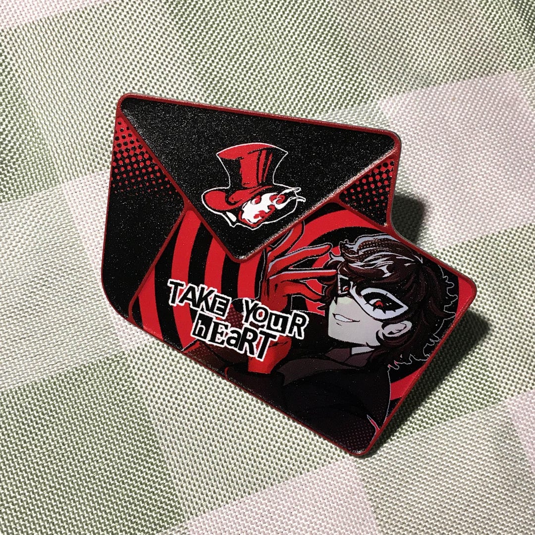 Persona 5 - Joker Calling Card Letter Badge - Etsy