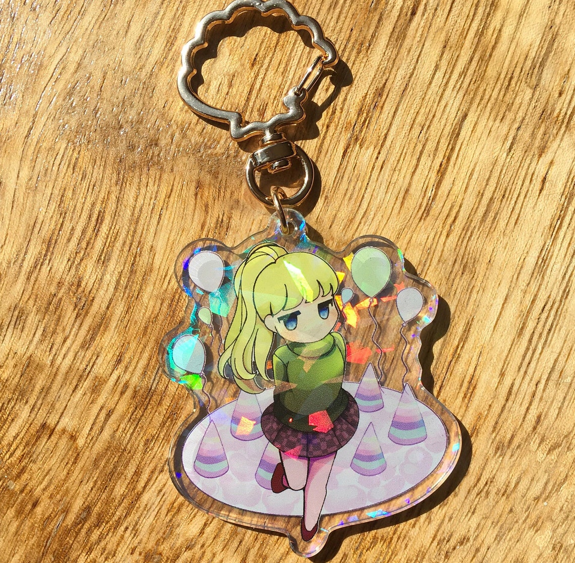 Yume Nikki Poniko/uboa Double-sided Holographic Charm - Etsy