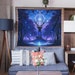 Eldritch Ice Deer Antler Psychedelic Tapestry, Trippy Wall Hanging Home ...