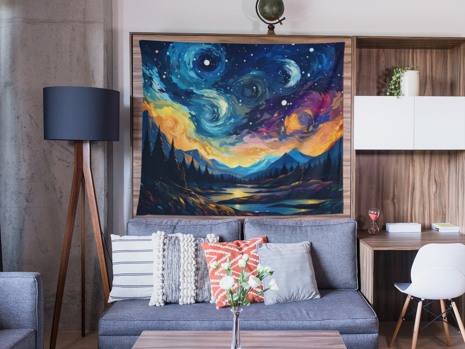 Starry Night Sky Tapestry Sky Stars Nature Landscape - Etsy