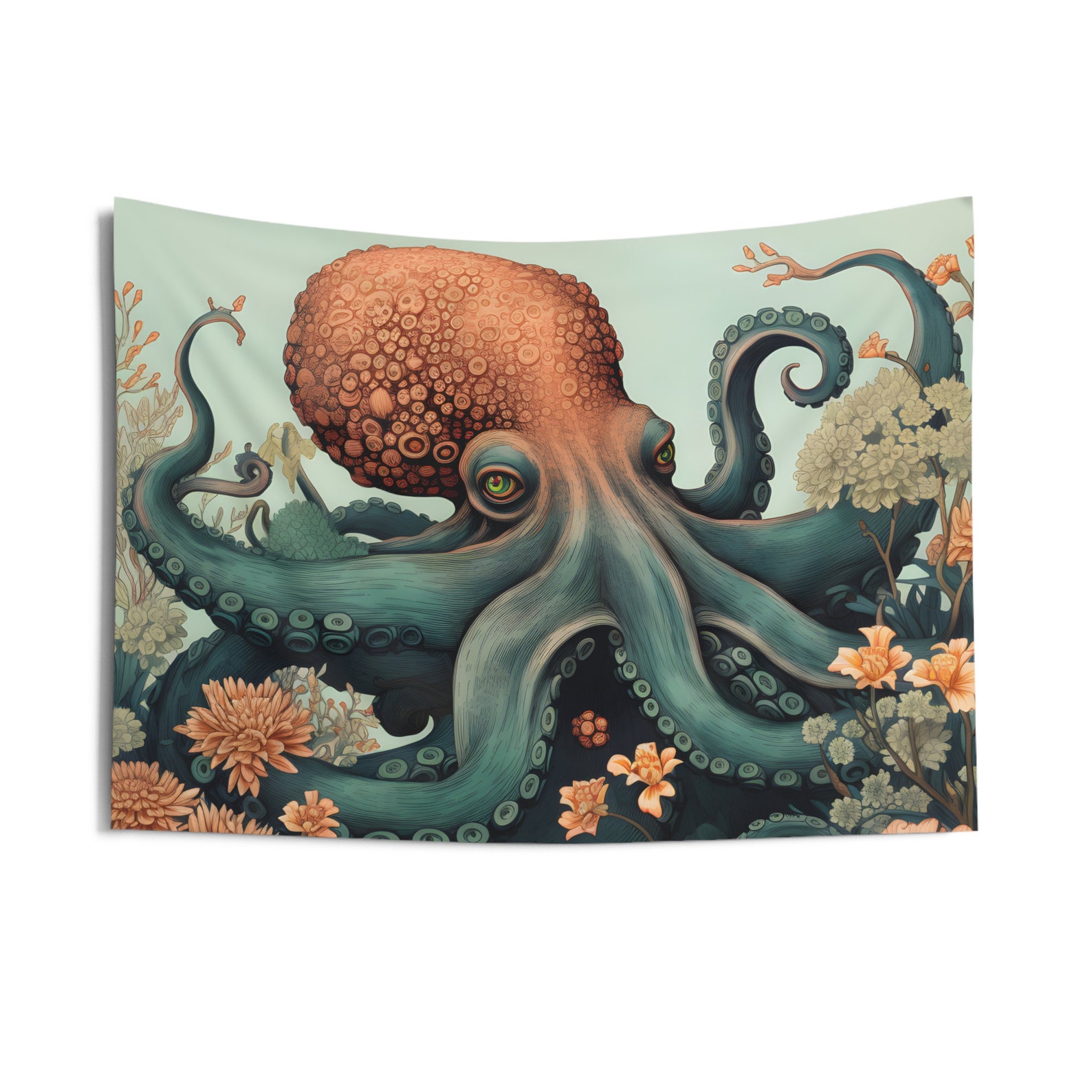 William Morris Octopus Tapestry Woodland Gothic Hanging Gift - Etsy