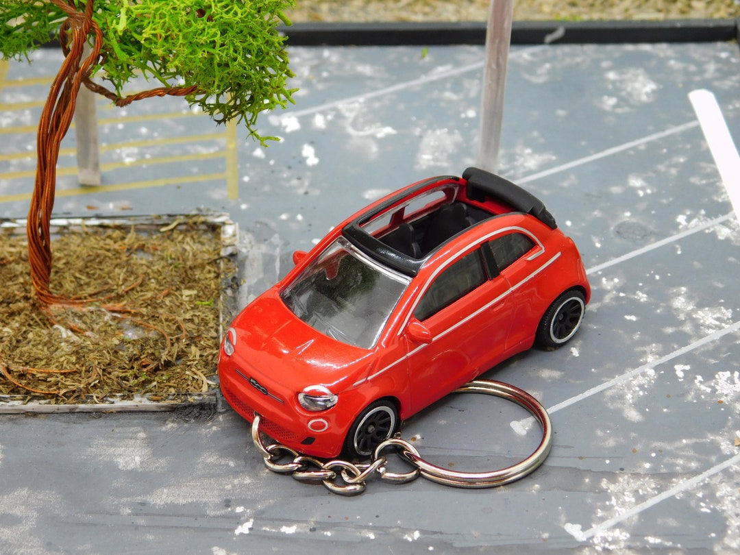 Fiat 500 Cabrio Keychain Car Keychain Pendant Gift We - Etsy