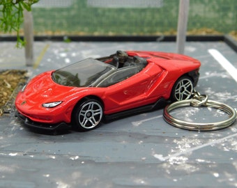 Lamborghini Centenario Roadster Keychain Red Lambo Hot Wheels - Etsy