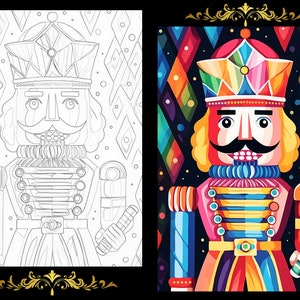 25 Colorful Christmas Nutcracker Coloring Page: Festive Holiday Art ...