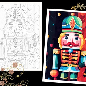 25 Colorful Christmas Nutcracker Coloring Page: Festive Holiday Art ...
