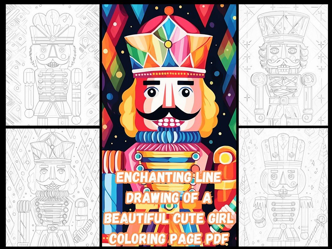 25 Colorful Christmas Nutcracker Coloring Page: Festive Holiday Art ...