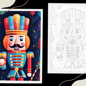 25 Colorful Christmas Nutcracker Coloring Page: Festive Holiday Art ...