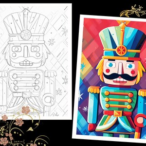 25 Colorful Christmas Nutcracker Coloring Page: Festive Holiday Art ...