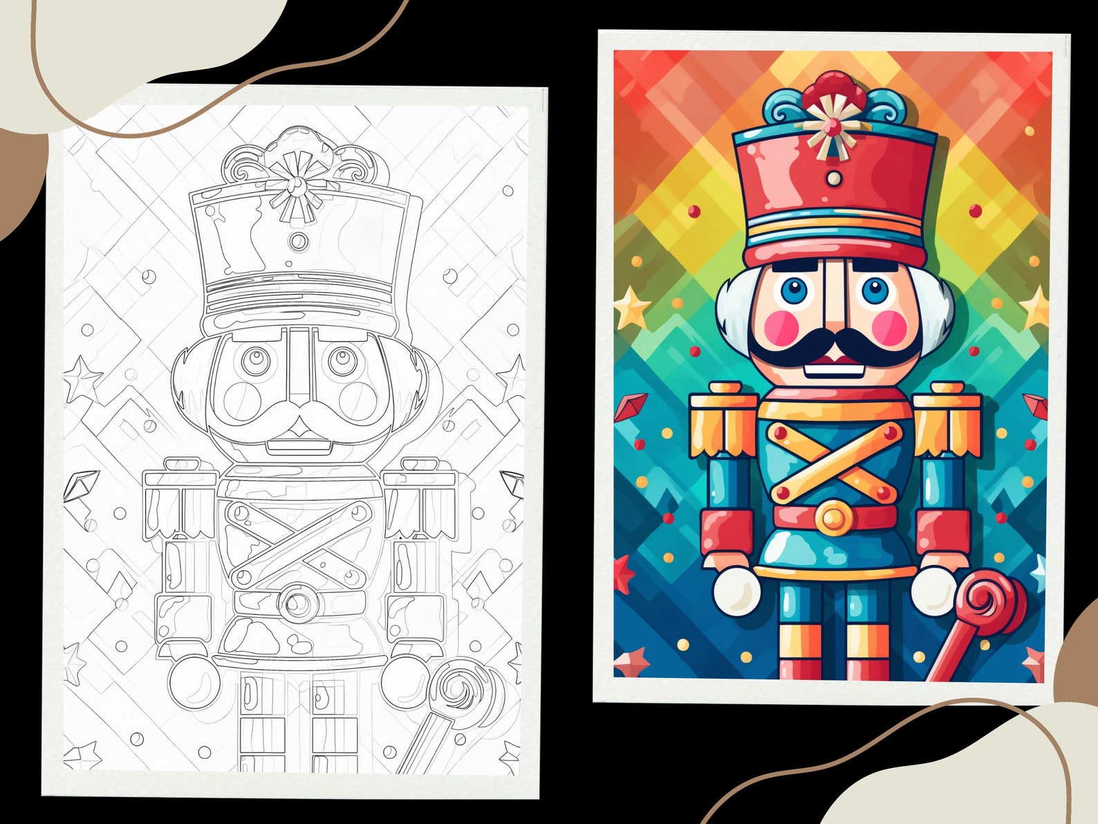 25 Colorful Christmas Nutcracker Coloring Page: Festive Holiday Art ...