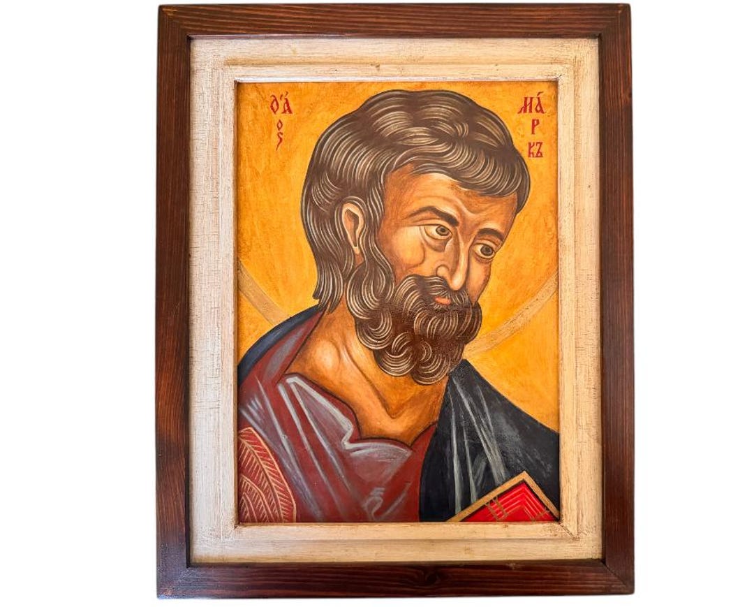 Icon Saint Mark. Painting Apostle Mark. Hand-painted Icon. - Etsy