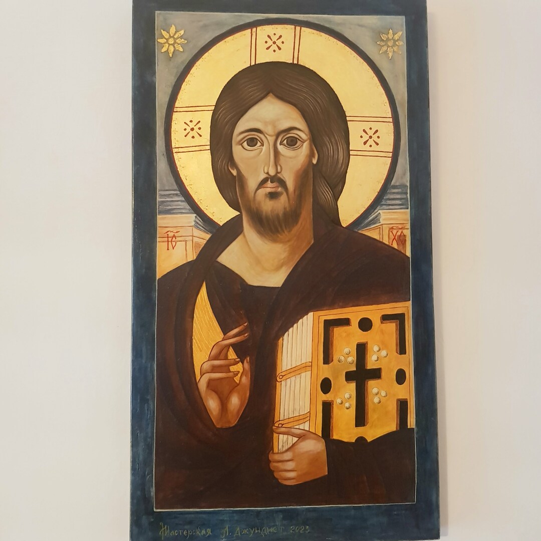 Icon of Pantocrator. Sinai Icon of Lord Pantocrator. Orthodox - Etsy