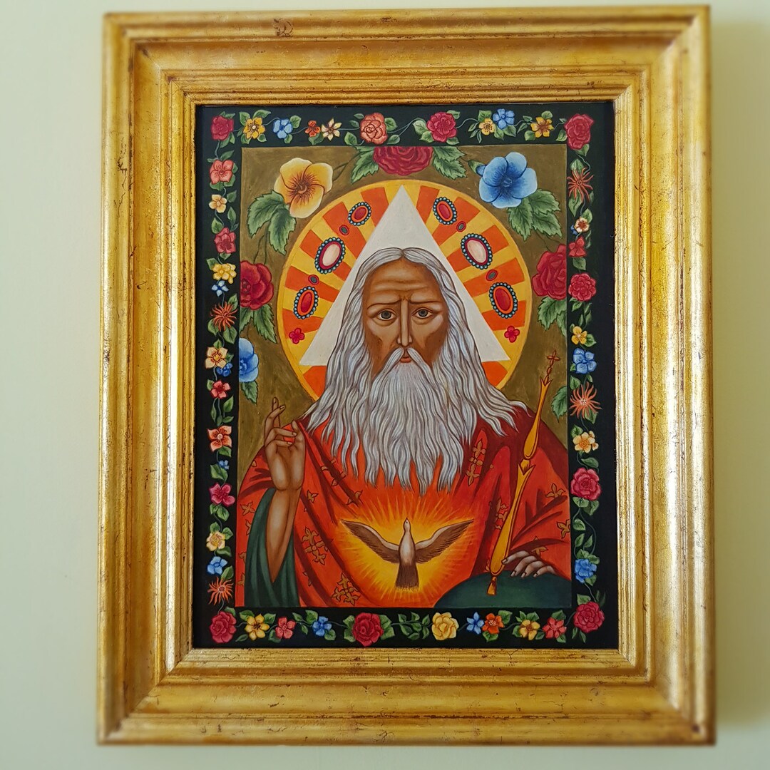 Icon of the God of Hosts. Orthodox Icon of God the Father. Jewish Icon ...