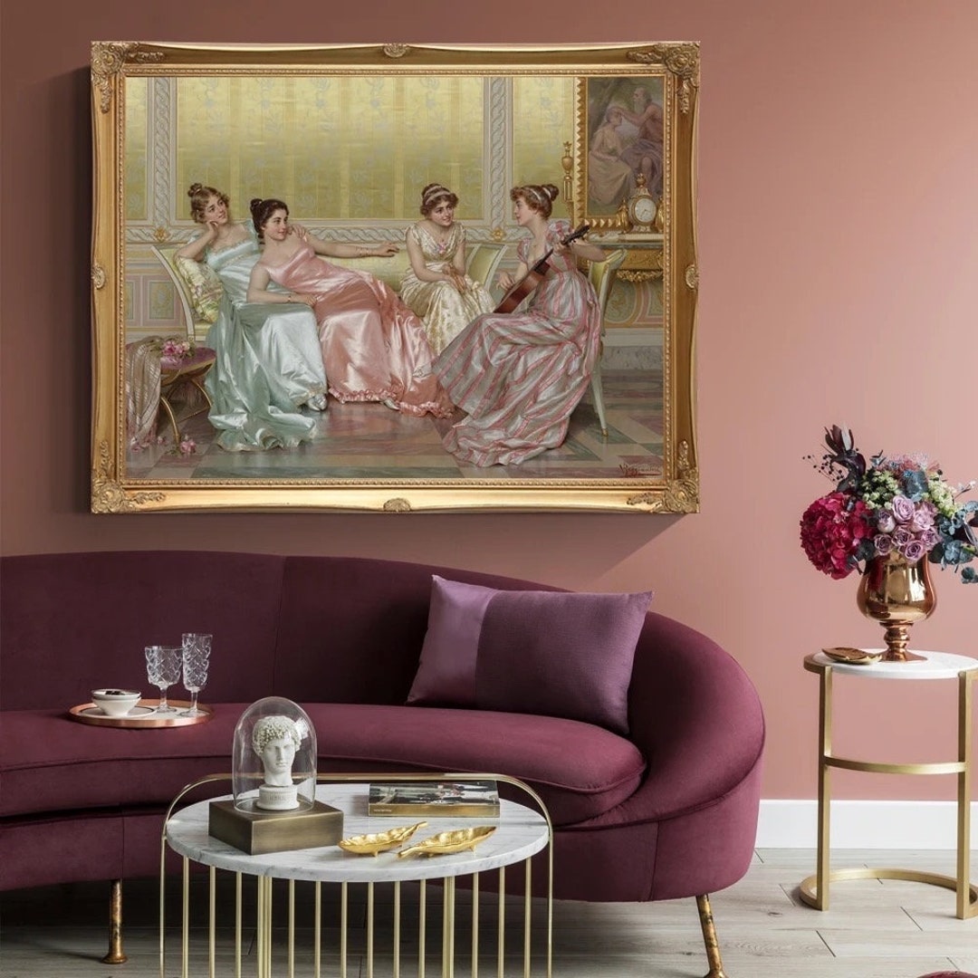 The Royal Countesses Party Oil Painting Wall Art - Etsy