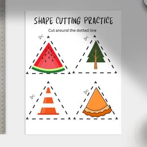 Shape Cutting Practice - Etsy