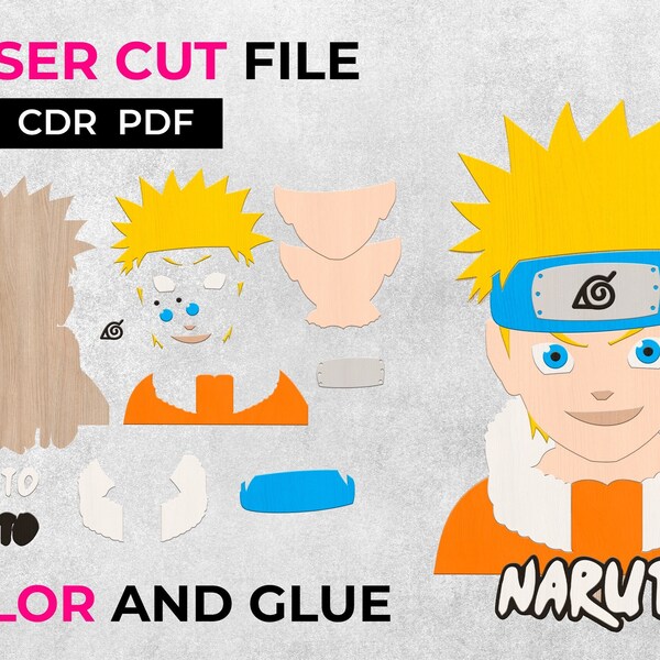 Naruto Lasercut - Etsy
