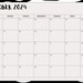 Calendar 2024 (black & White) - Etsy
