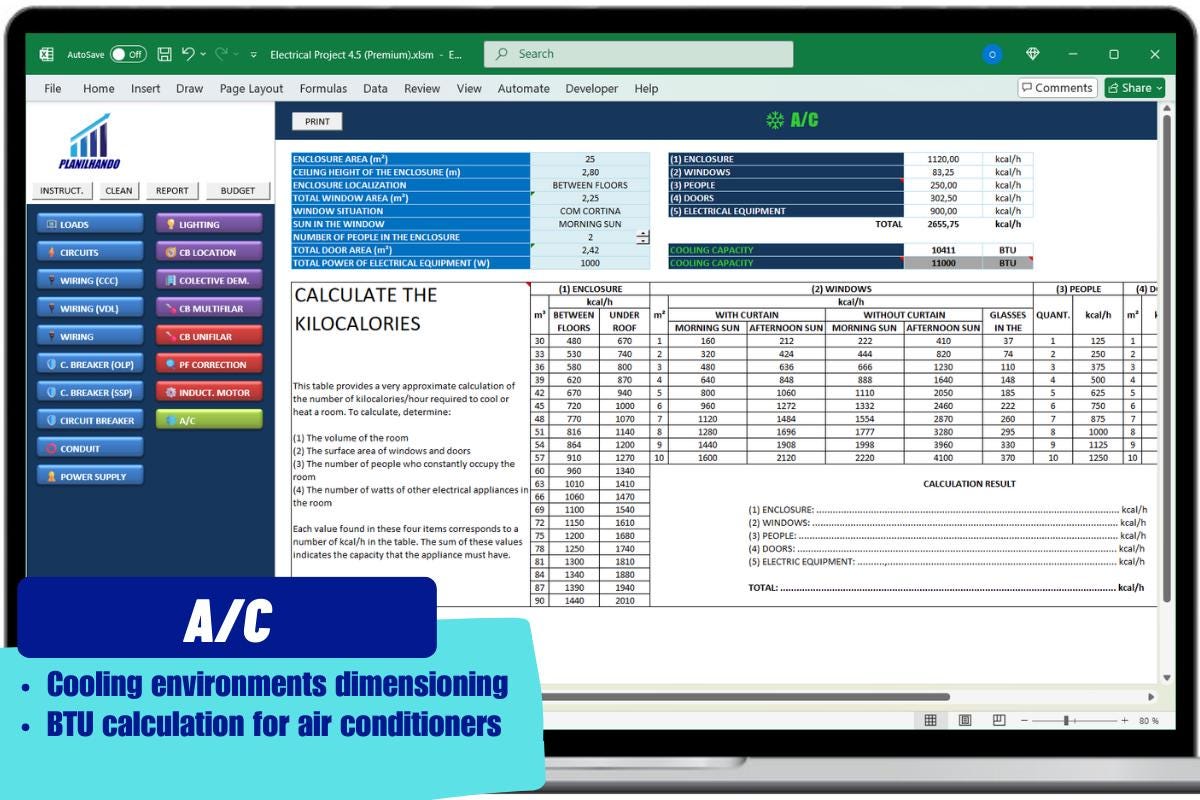 Electrical Projects Excel Sheet - Civil and Industrial Projects ...