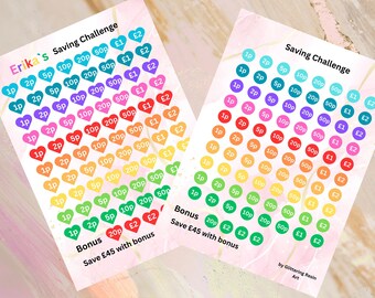 Budget Stickers, Saving Challenge Tracker Stickers, Mini Savings ...