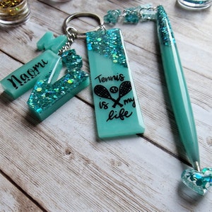Elegant Bundle Keyring, Custom Alphabet Pen and Keyring, Unique Design ...