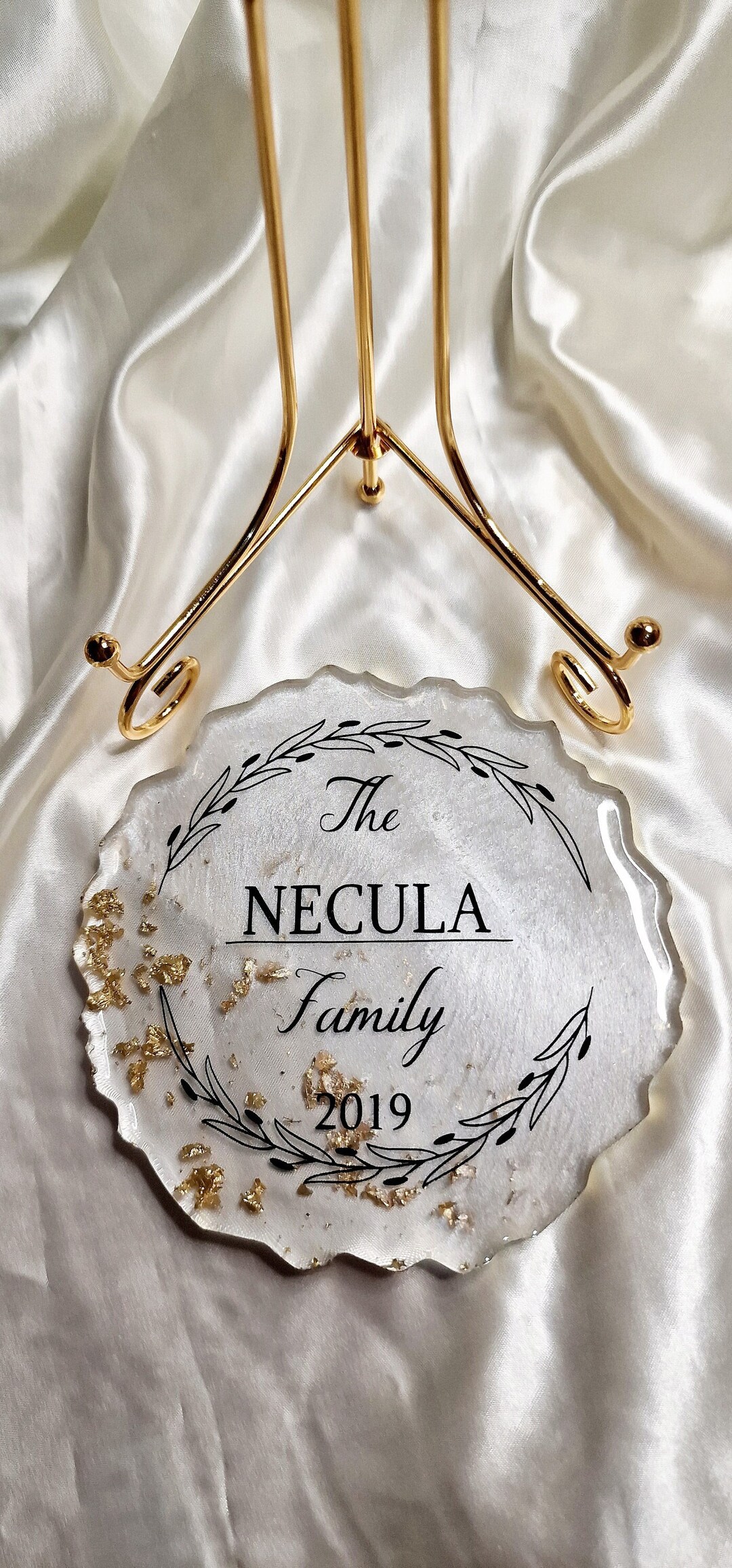 Family Resin Coaster, Custom Gift, Anniversary Gift, Gift for Her ...