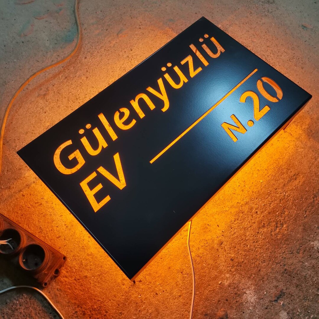 Personalised Metal Sign, Office Sign, Custom Metal Sign, Metal Letter ...