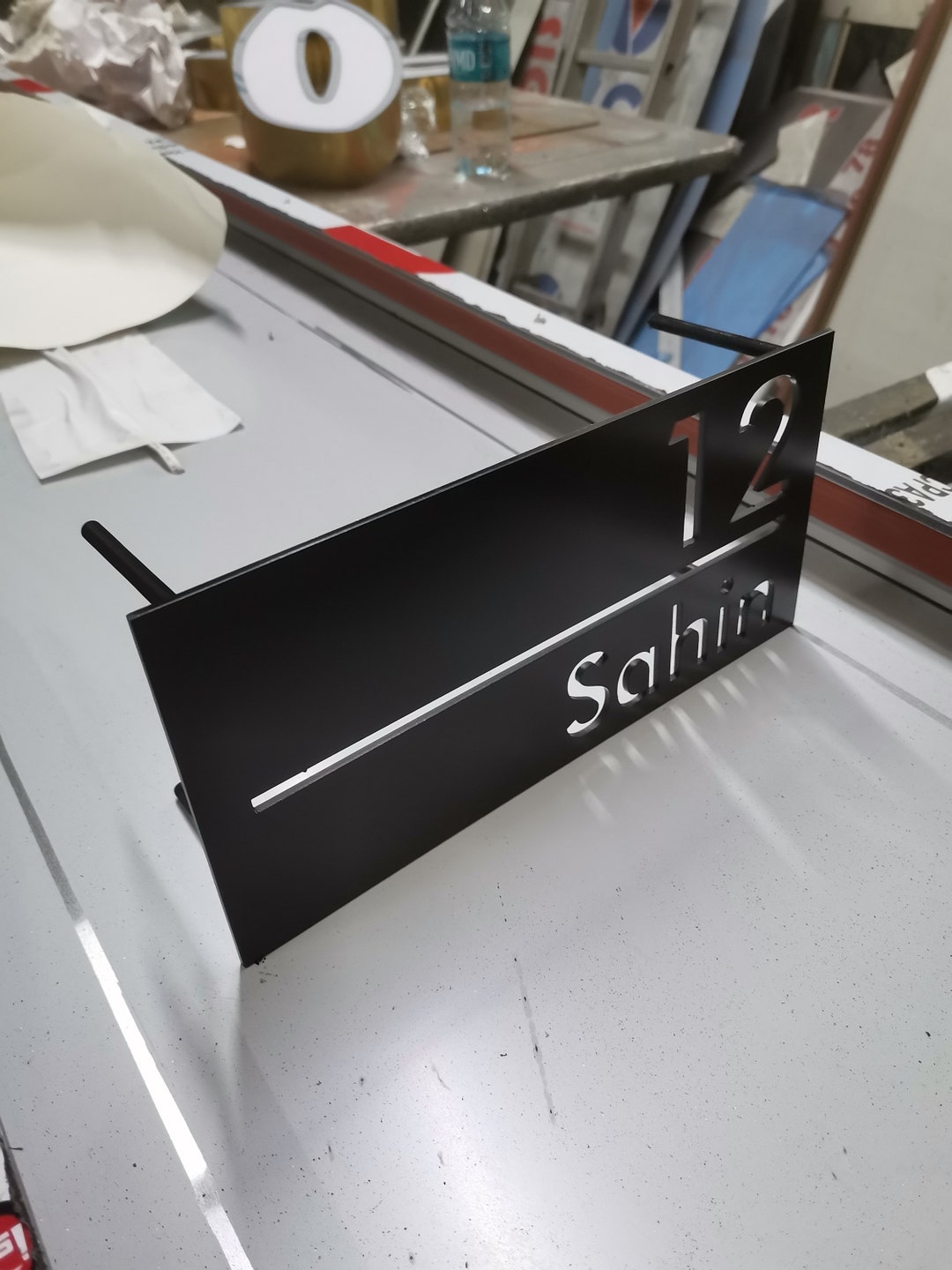 Personalised Metal, Metal Door Number, Door Number, Home Door Sign ...