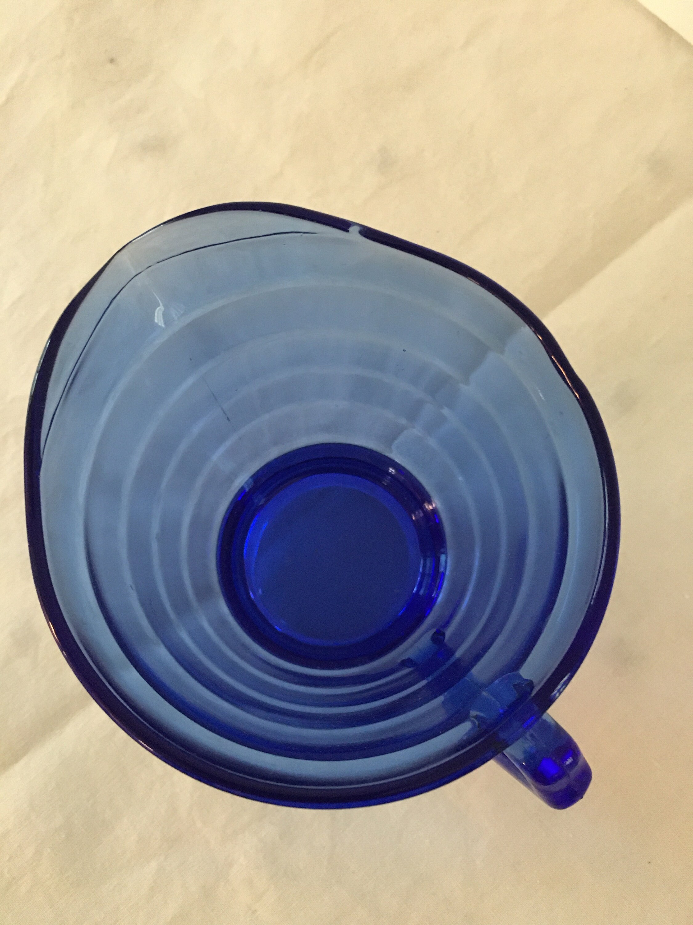 Cobalt Blue Depression Glass Sugar and Creamer. Moderntone Pattern - Etsy