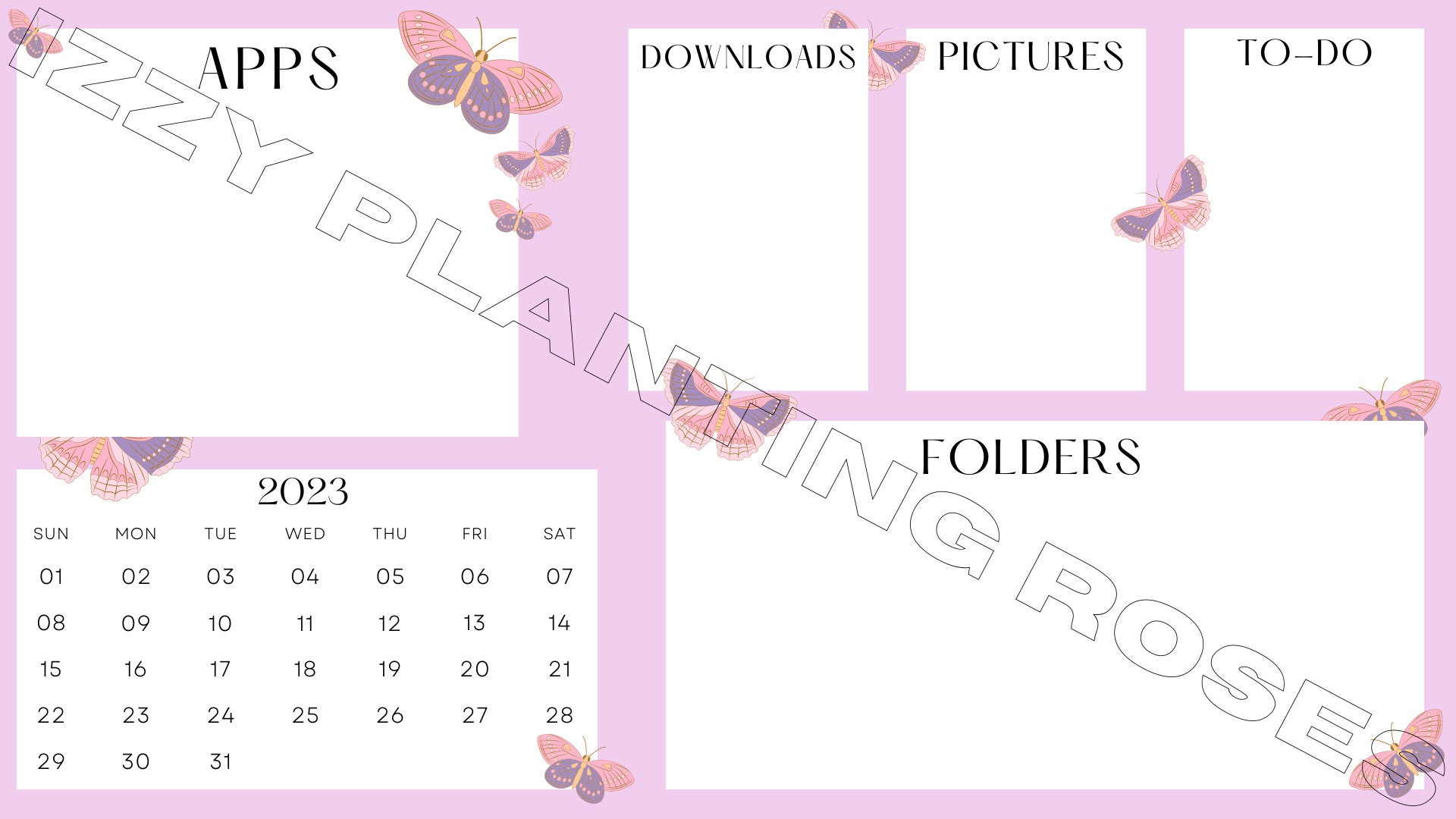 Desktop Wallpaper Desktop Background Pink Desktop - Etsy