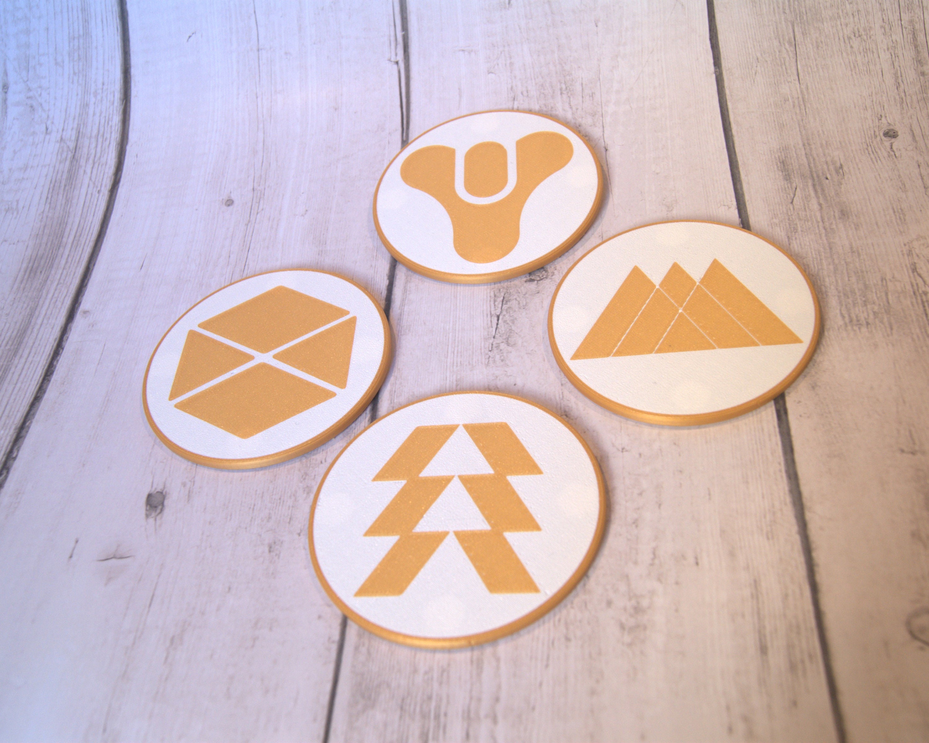 Destiny Coaster Set Hunter Titan Warlock Tricorn Gamer - Etsy