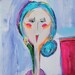 Abstract Lady Portrait | Abstract Face Painting | Acrylic Plexi Wall ...