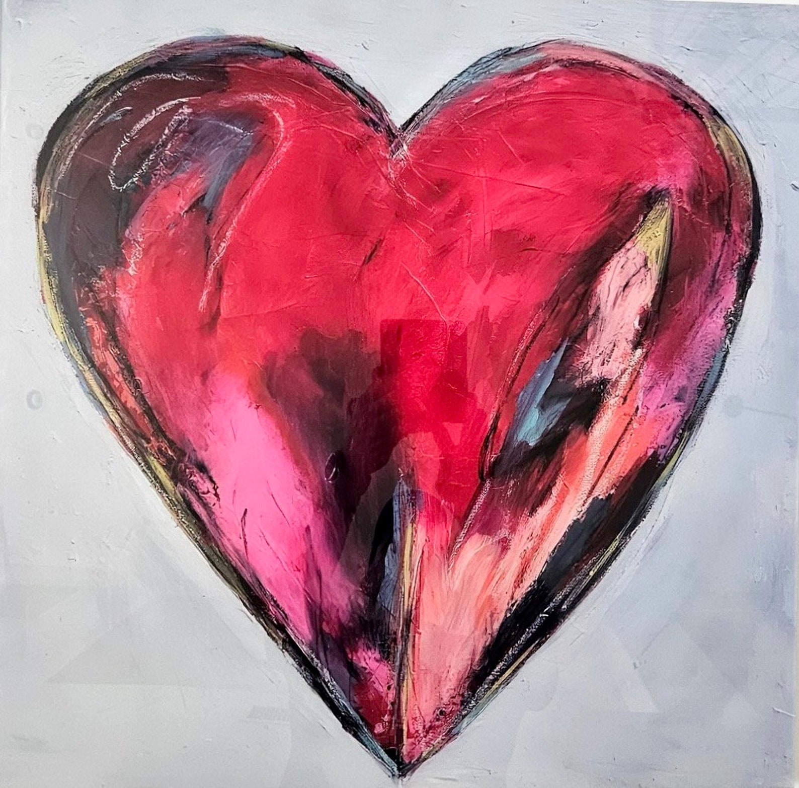Abstract Heart Acrylic Wall Art | Modern Home Decor - Etsy