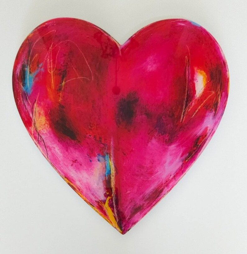 Abstract Acrylic Plexi Wall Art Gallery Wall Art Kids Heart Decor Heart ...