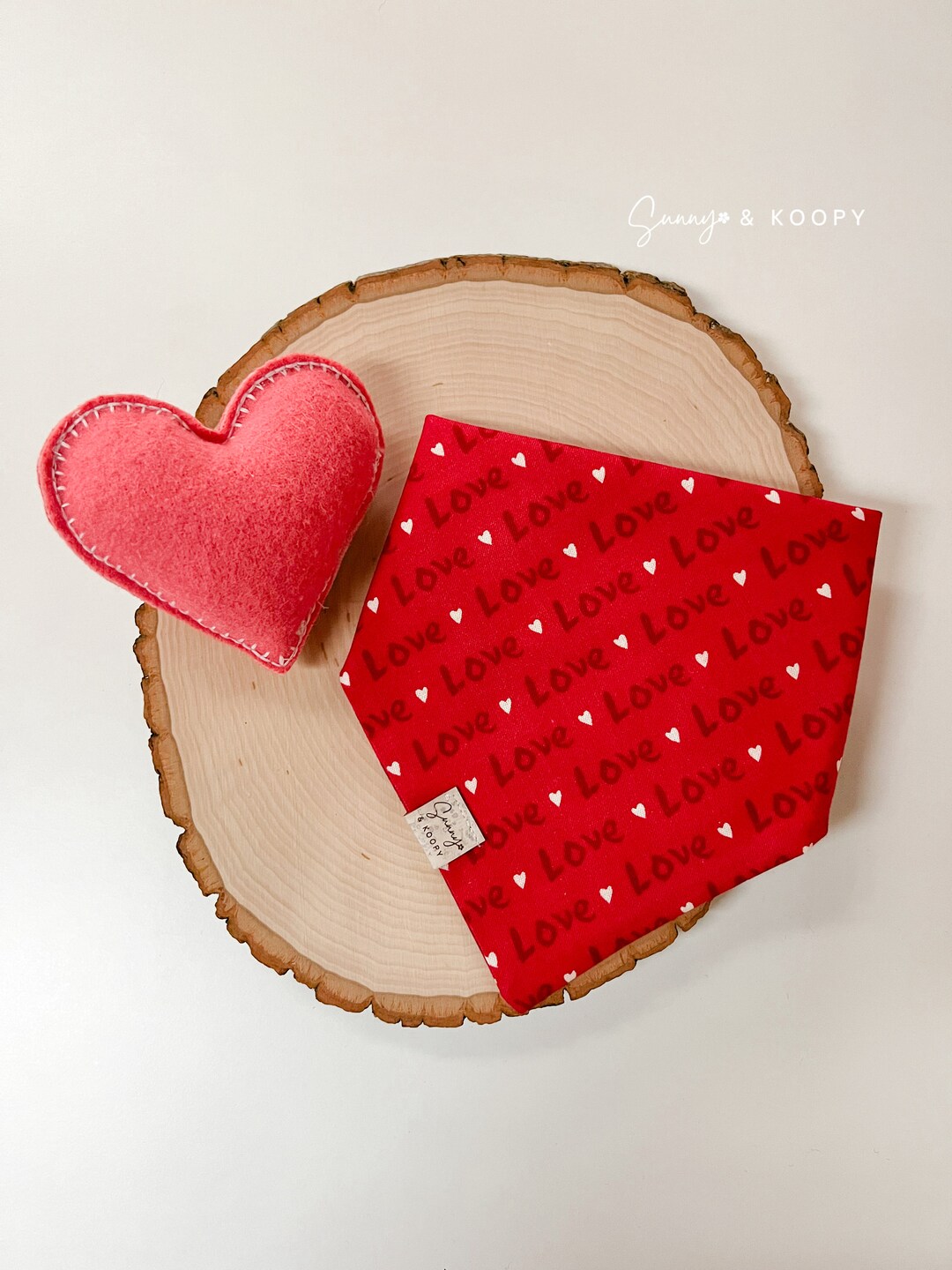 Love Struck Snap-on Bandana, Bow Tie, Dog Bandana Valentines Day ...