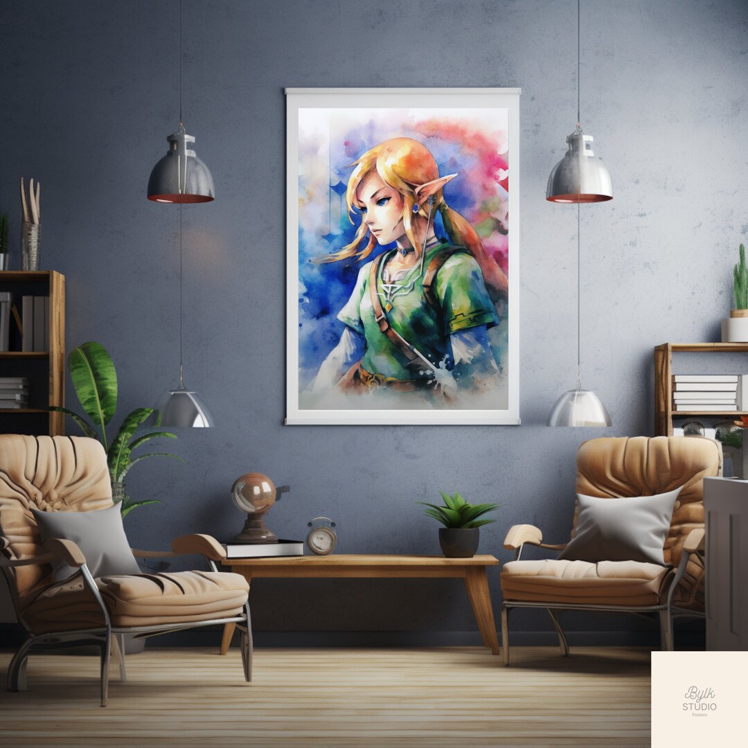 Poster Print Zelda Breath of the Wild Video Games Art Link - Etsy
