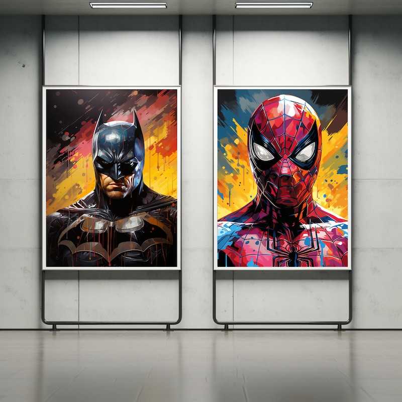 Superhero Poster - Etsy