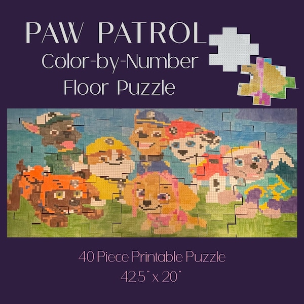 Paw Patrol Coloring Printable - Etsy