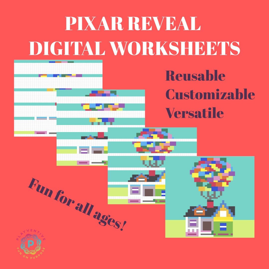 Pixar Reusable Worksheets Game Trivia | All Ages Kids Activity | Fun ...