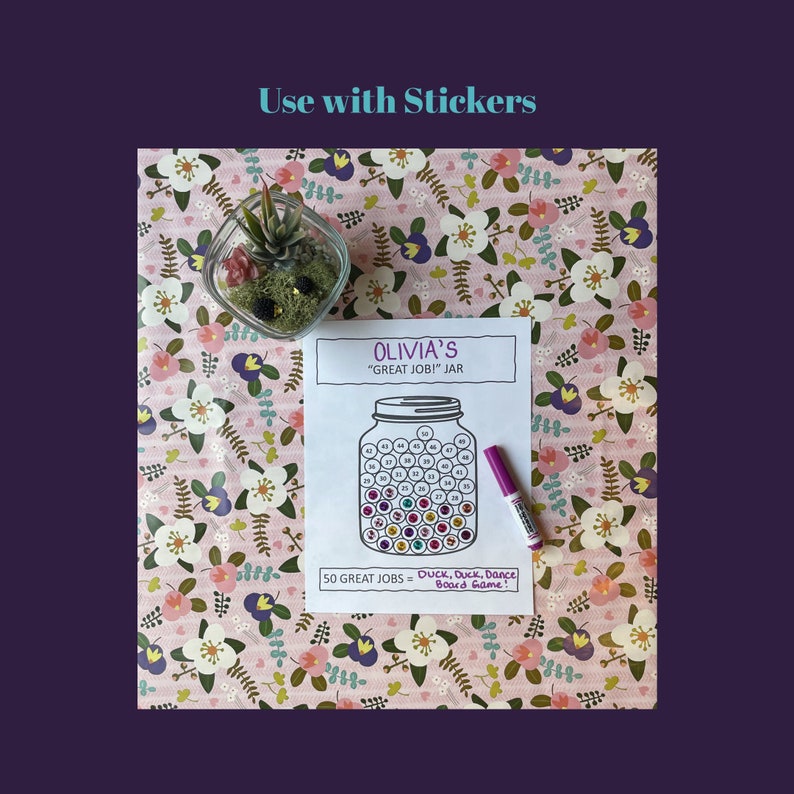 Printable Reward Chart for Kids: 10 Rewards, Customizable (instant ...