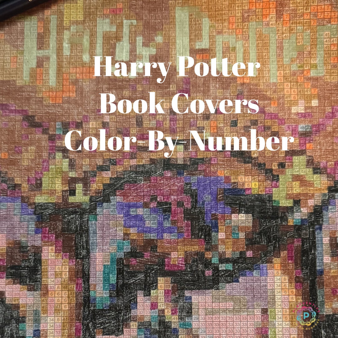Wizarding World Color by Number: HP Book Cover Art (PDF Pattern) - Etsy