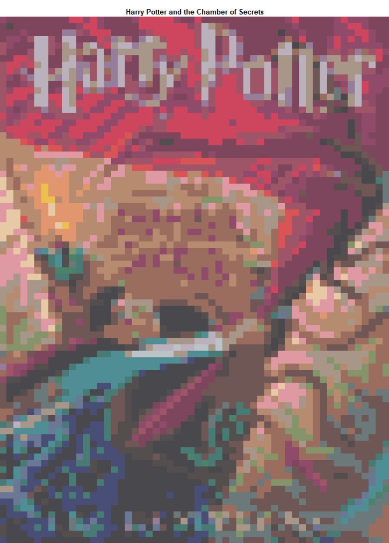 Wizarding World Color by Number: HP Book Cover Art (PDF Pattern) - Etsy
