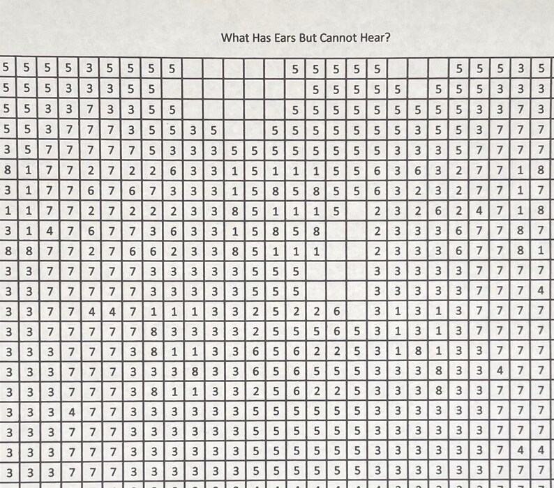 Engaging Kids' Riddle Grid Color-by-number: Solve the Joke Puzzle for ...