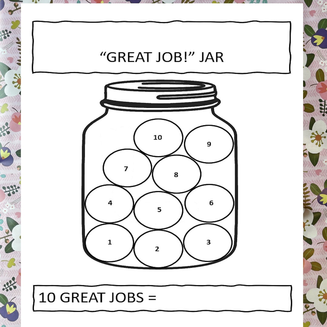 Reward Chart for Kids, 10 Rewards Version, Printable | Customize ...