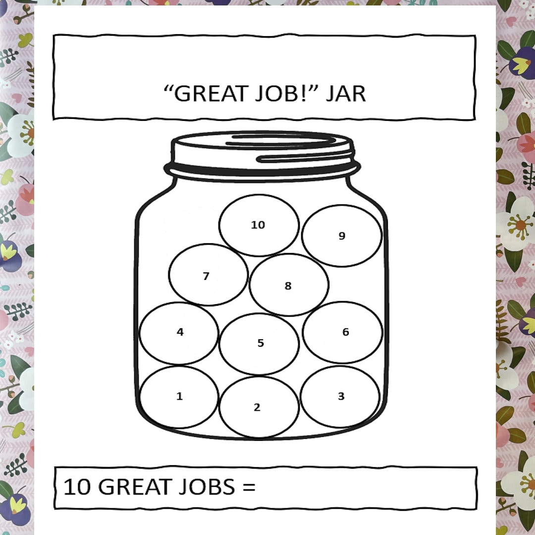 Reward Chart for Kids, 10 Rewards Version, Printable | Customize ...